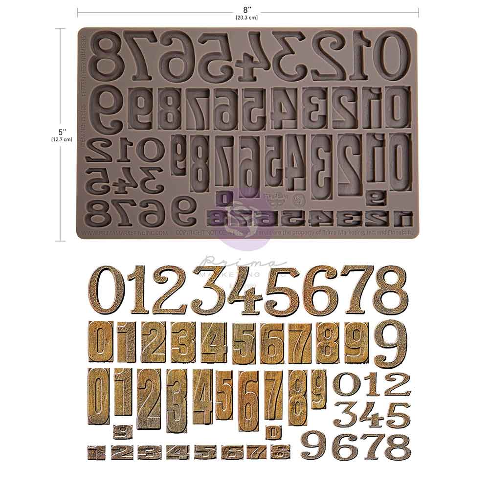 Letterpress Numbers Mould – The Goodie Girl Shoppe
